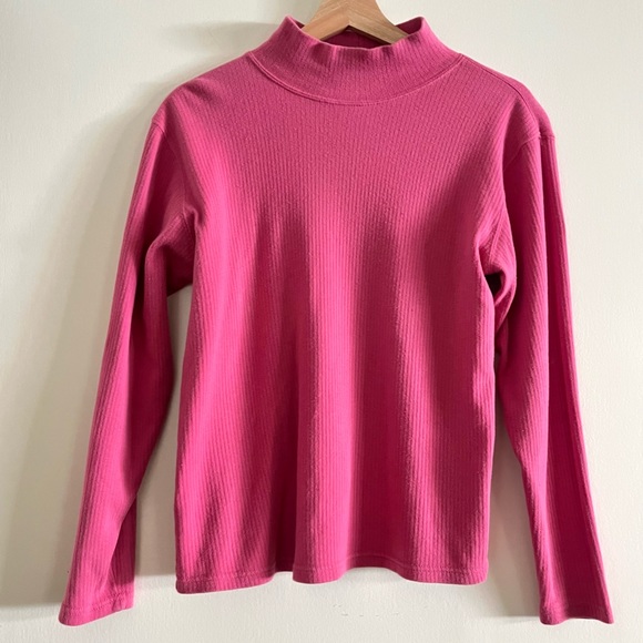 Cherokee | Tops | Cherokee Pink Mock Turtle Neck Long Sleeve | Poshmark